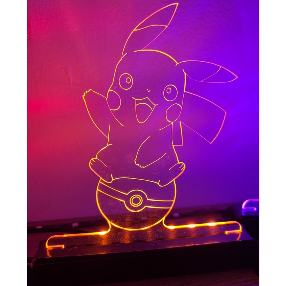 Luminária Pokémon Pikachu LED | Shopee Brasil