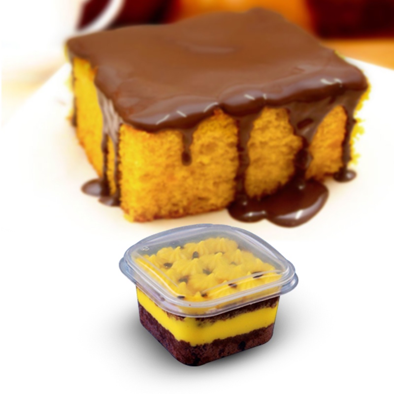 Embalagem Bolo Doce Pote Quadrado 350ml com 20 unidades | Shopee Brasil