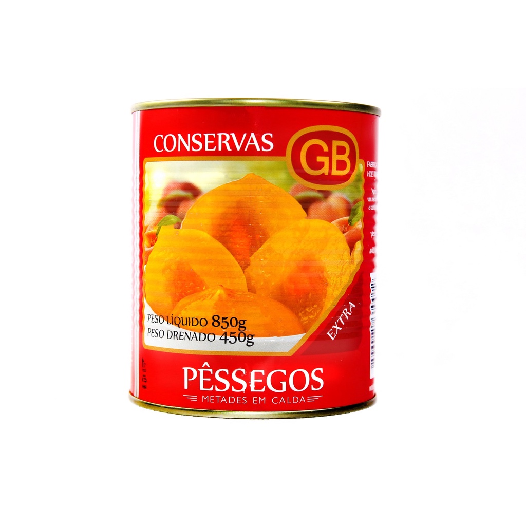 Pessego em Conserva Calda Doce GB 450 Gramas Extra Top NF | Shopee Brasil