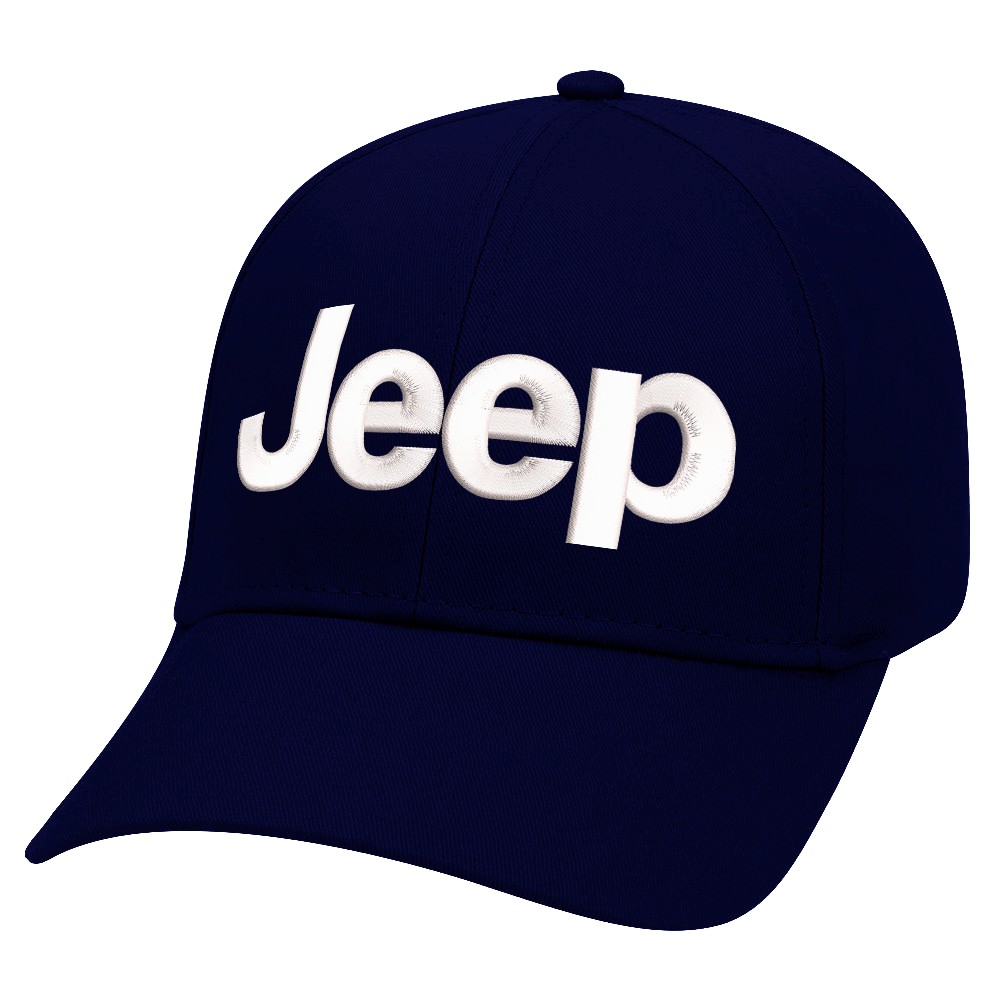 Boné Jeep – Bordado – Azul Marinho e Branco | Shopee Brasil