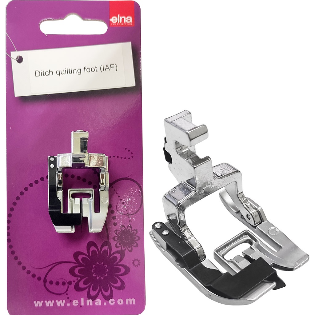 Calcador Sapata Unir Tecido Guia Vala Central Janome Elna | Shopee Brasil