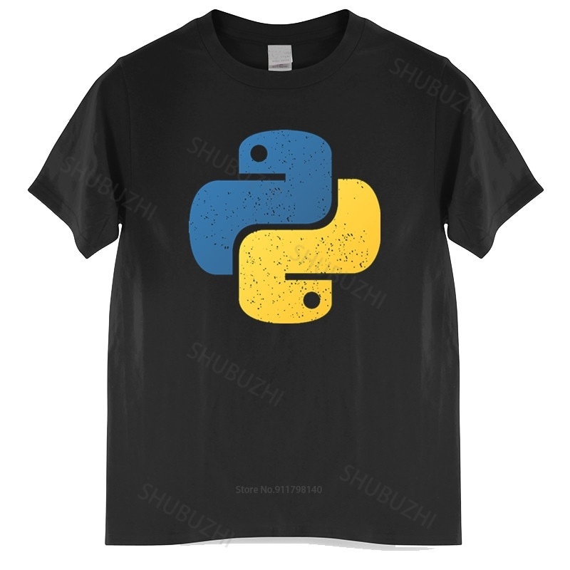 Nova Camiseta Chegada Vintage Python Programadora Homme Black | Shopee ...