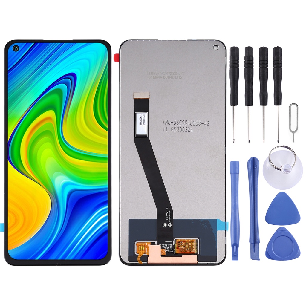 Tela LCD E Digitalizador De Estoque Pronto Montagem Completa Para Xiaomi Redmi Nota 9/10X 4G ...