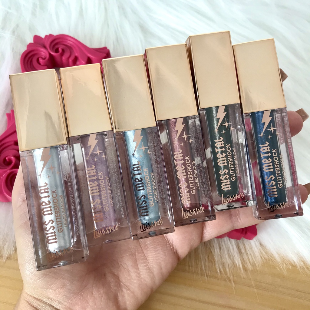 Sombra Líquida Miss Metal Glittershock Tons Claros Liquid Shadow ...