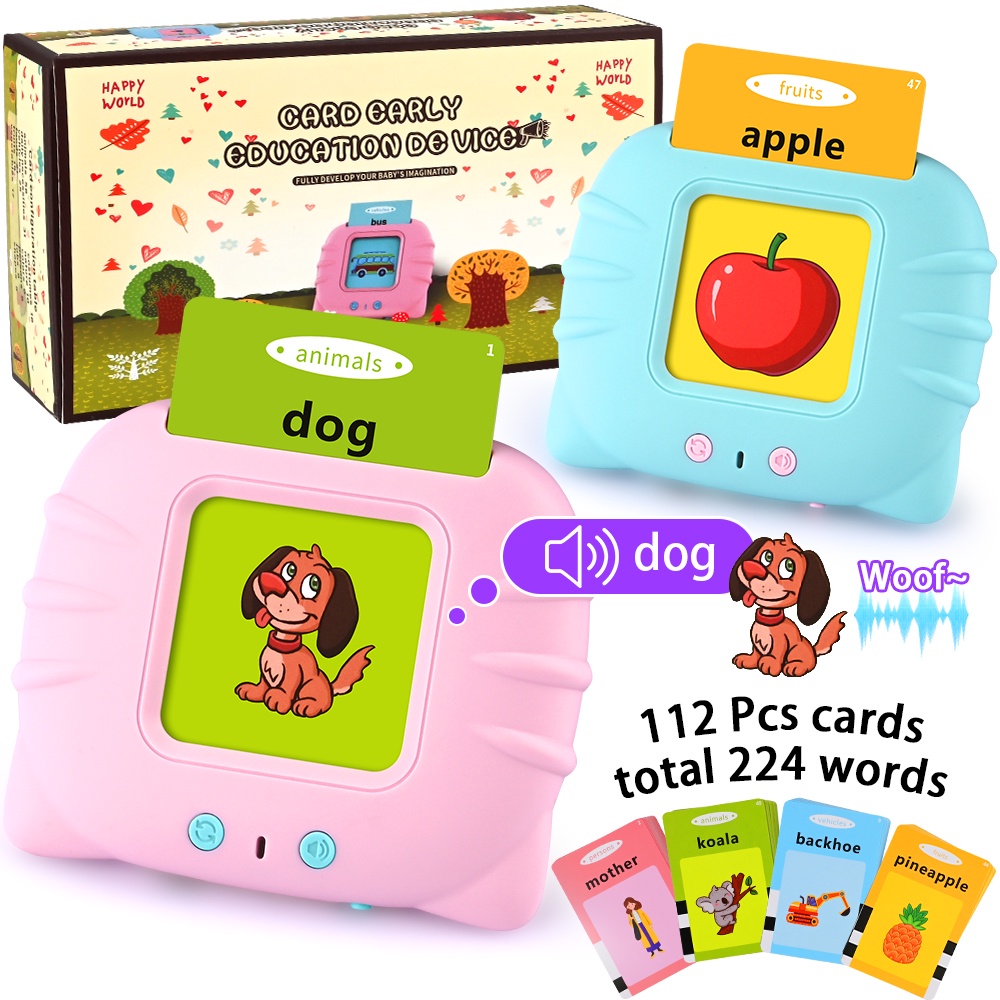 READY STOCK Talking Flash Card Toys Smart Leitor De Cartão Educacional ...
