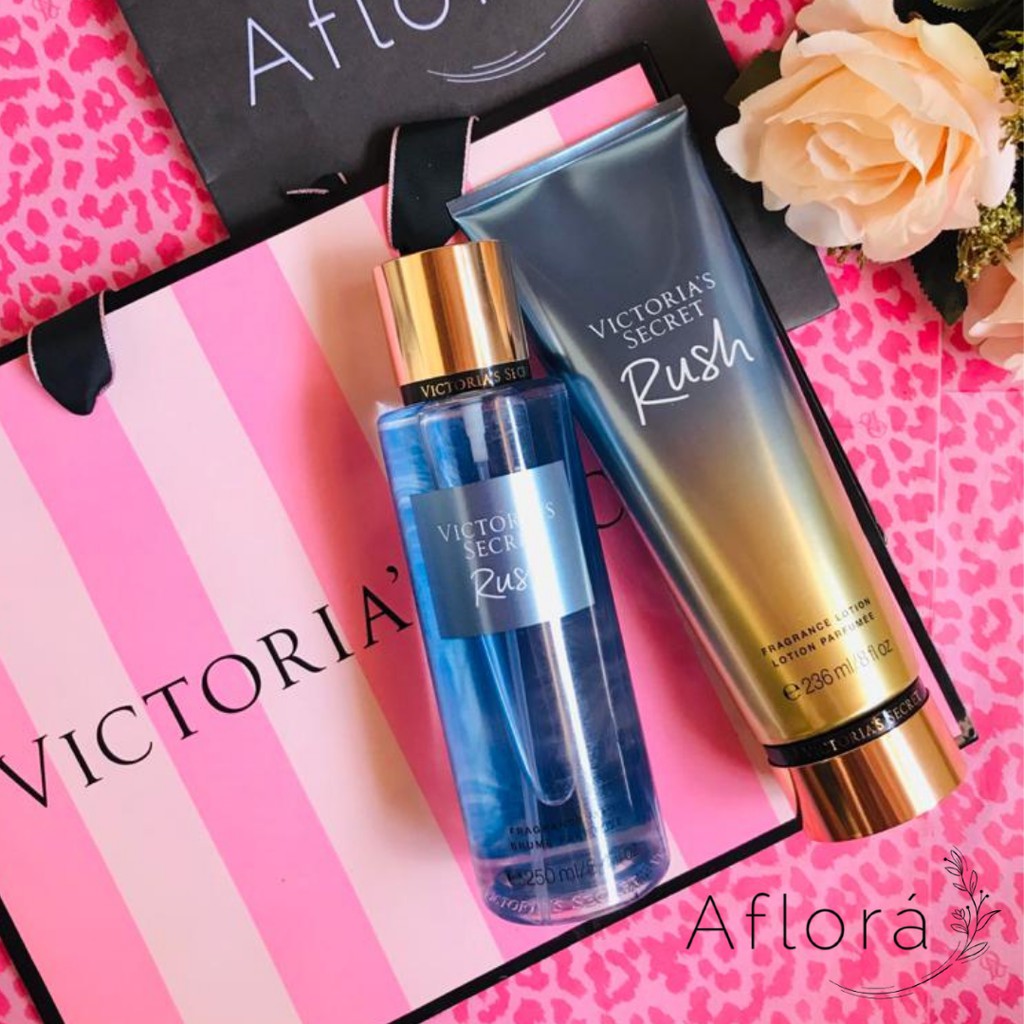 Kit Rush Body Splash + Hidratante - Victoria's Secret | Shopee Brasil