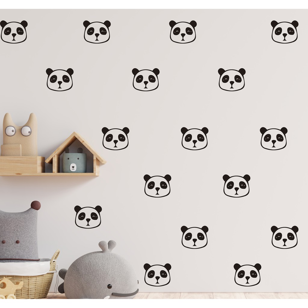 Adesivo decorativo pandas, Pandinhas, quartinho infantil, quarto de ...