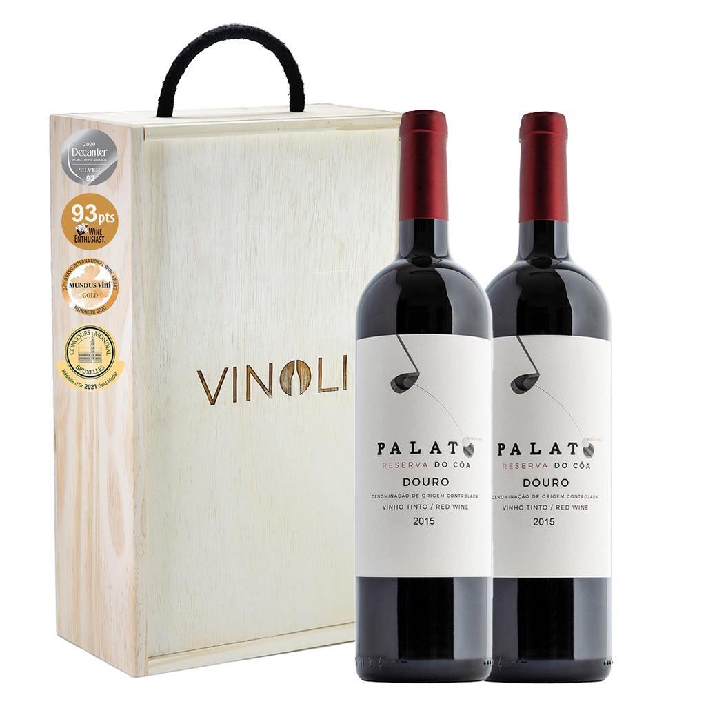 Vinho Palato Reserva Tinto Douro Doc 2015 2 UN CX MADEIRA | Shopee Brasil