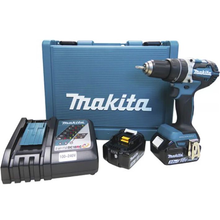 Parafusadeira Furadeira Impacto Dhp458rfe Makita 18v 3ah | Shopee Brasil