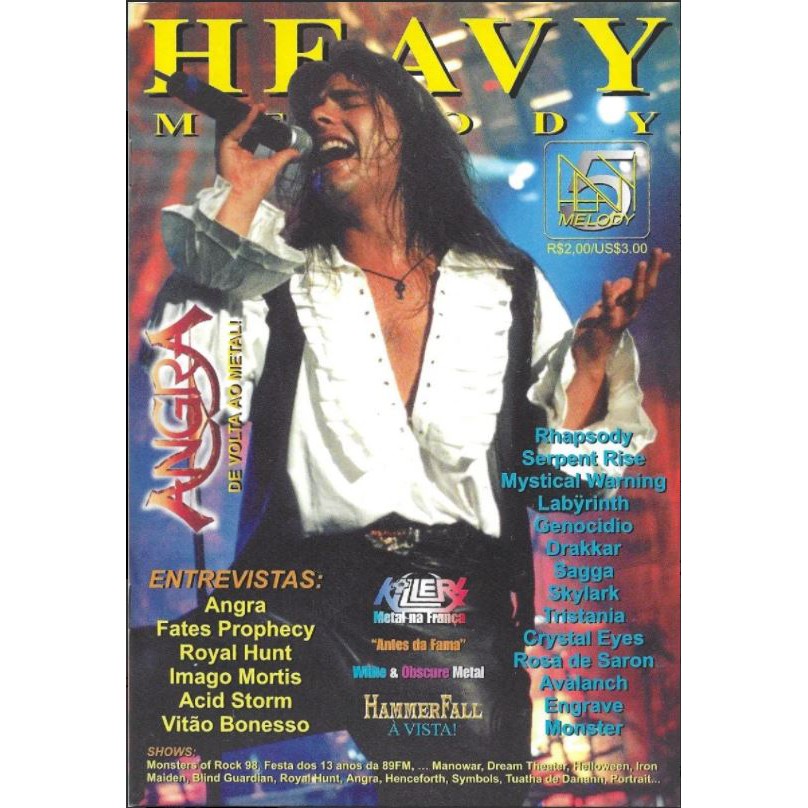 André Matos - Angra - Entrevista Fanzine Heavy Melody | Shopee Brasil