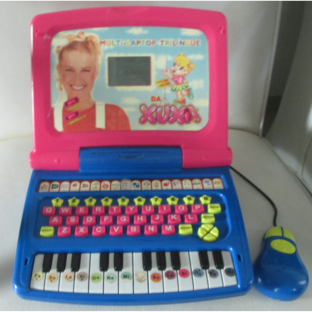 Laptop Xuxa 18 funções e Piano Usado Funcionando Perfeitamente | Shopee ...
