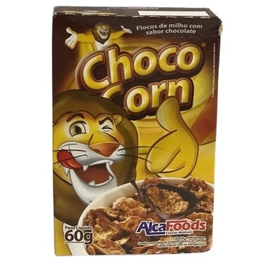 Cereal Matinal Alcafoods 60 gramas Choco corn, Corn sugar, Fruit rings ...