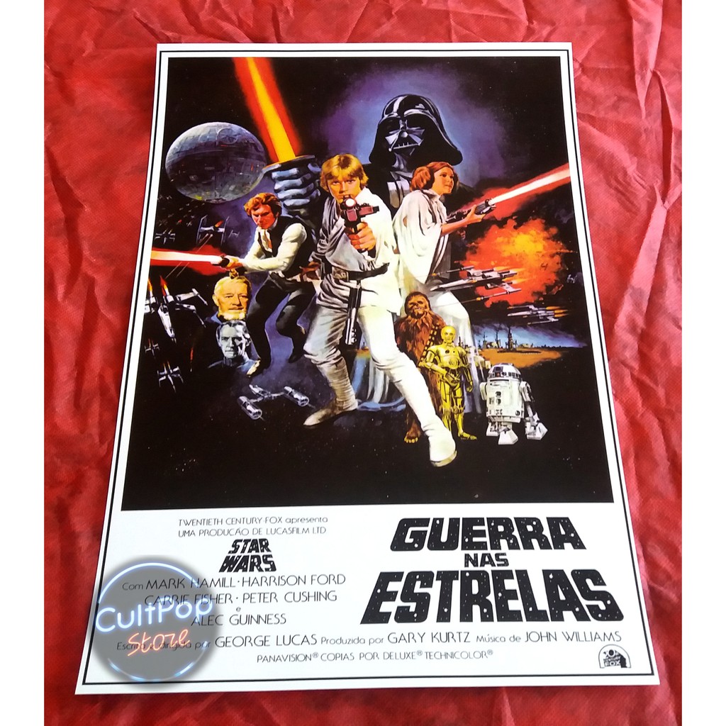 Pôster Cartaz Star Wars Personalizado A3 Modelo #01 Guerra nas Estrelas ...