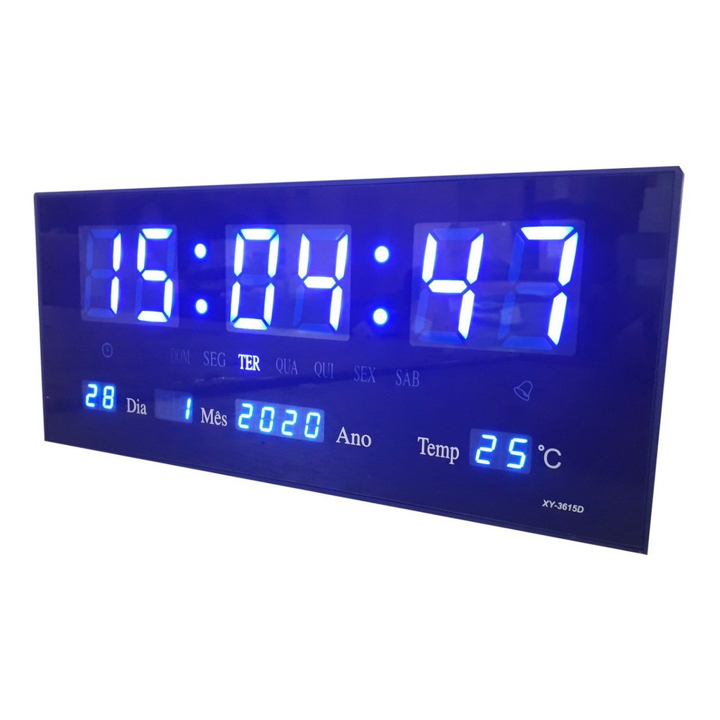 Relógio De Parede Led Digital 46cm Grande Pronta Entrega | Shopee Brasil