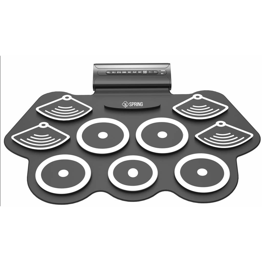 Bateria Eletronica Spring 9 PADS Dobrável Versatil e Silenciosa ...