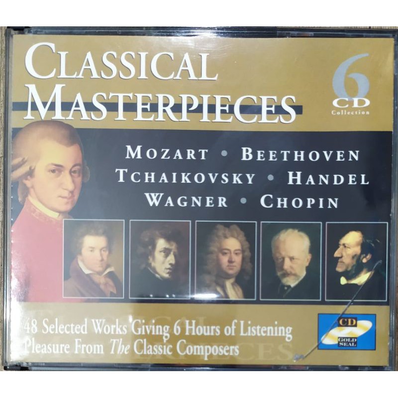 CD classical masterpieces 6 cd - Mozart, Beethoven, Tchaikovsky,handel, Wagner,chopin | Shopee ...