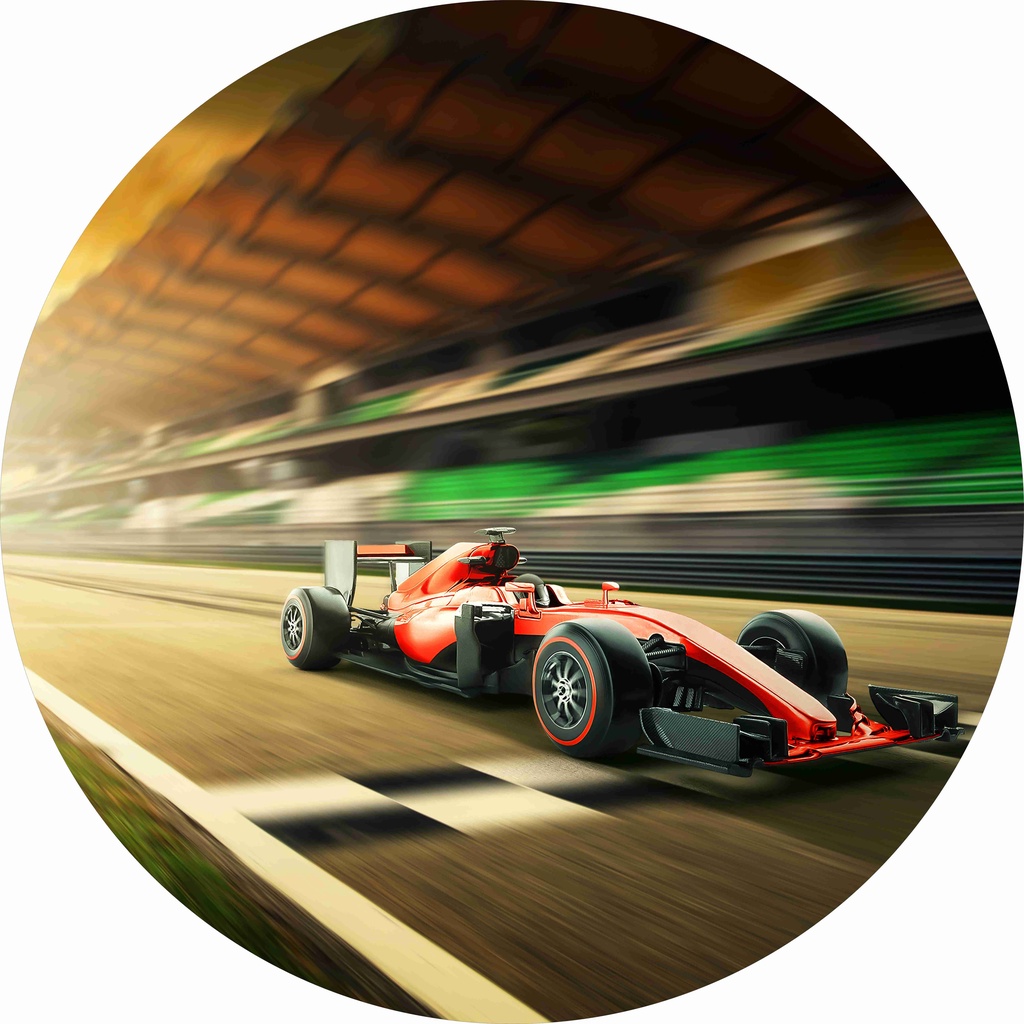 Painel Redondo Tema Formula 1 Para Decoração de Festa Em Tecido ...