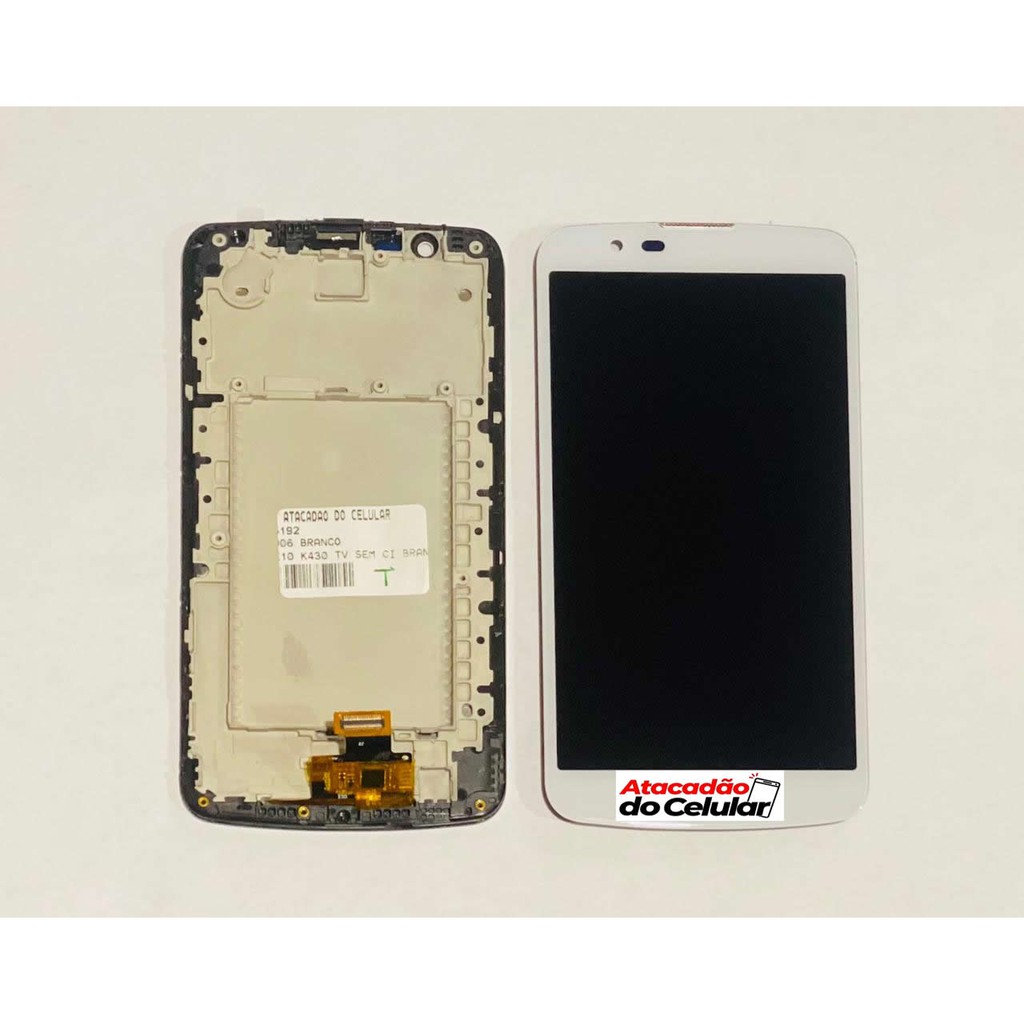Display Touch K10 K430 com CI Branco C/Aro | Shopee Brasil