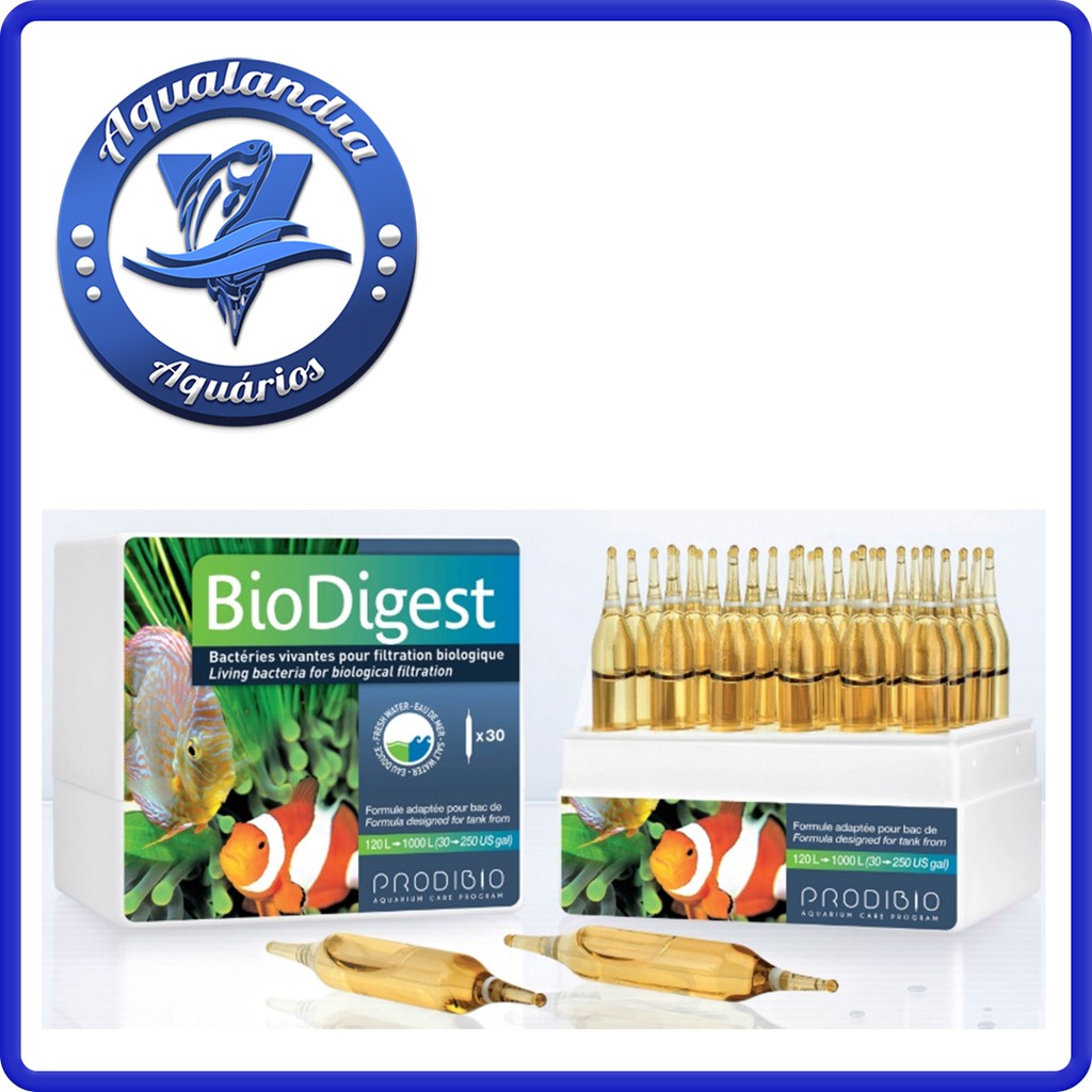 Prodibio Biodigest Bacteria Viva Bio Digest 10 Ampolas Para Peixe ...