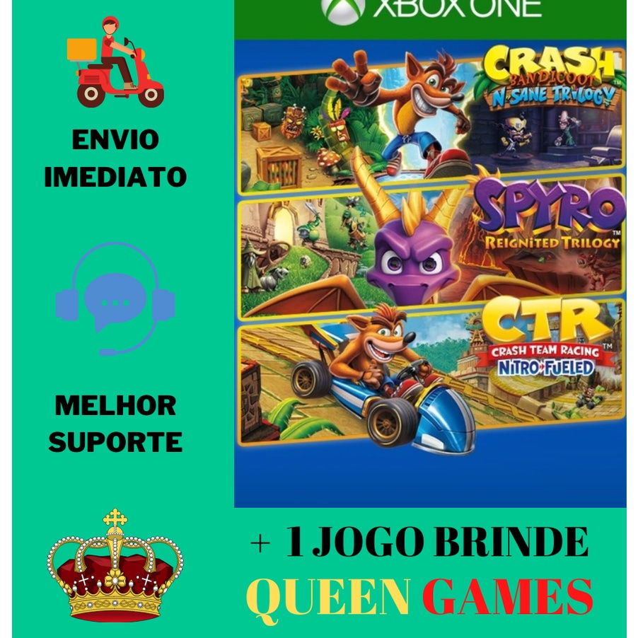Pacote Triplo Crash + Spyro - Xbox One e Series | Shopee Brasil