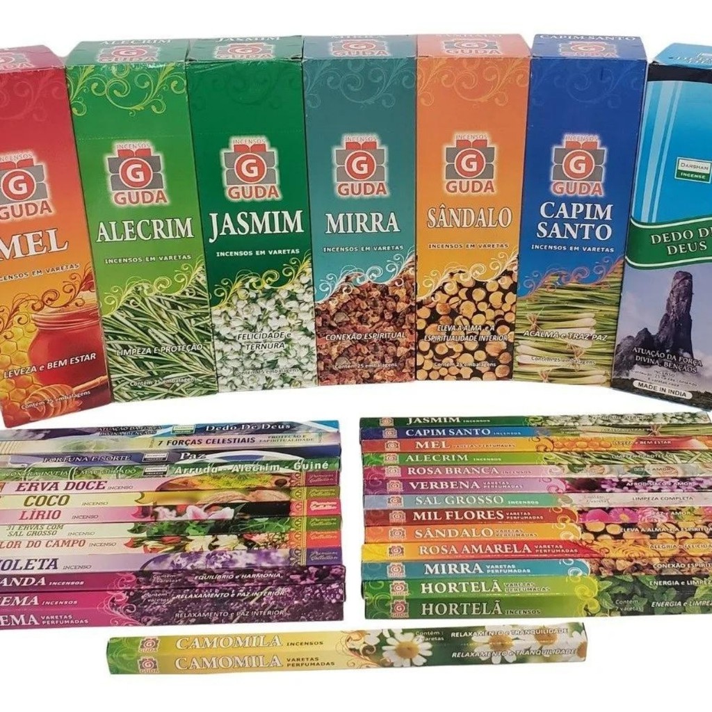 Incenso Variedades Box Com 50 Caixinhas De 8 Var. Cx Mista | Shopee Brasil