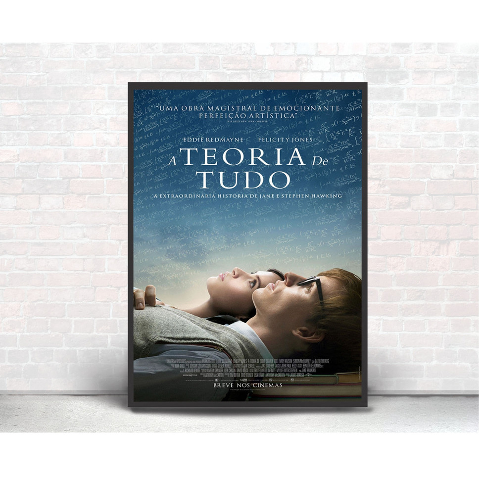 Quadro Decorativo poster A Teoria De Tudo Ciencia Biografia | Shopee Brasil