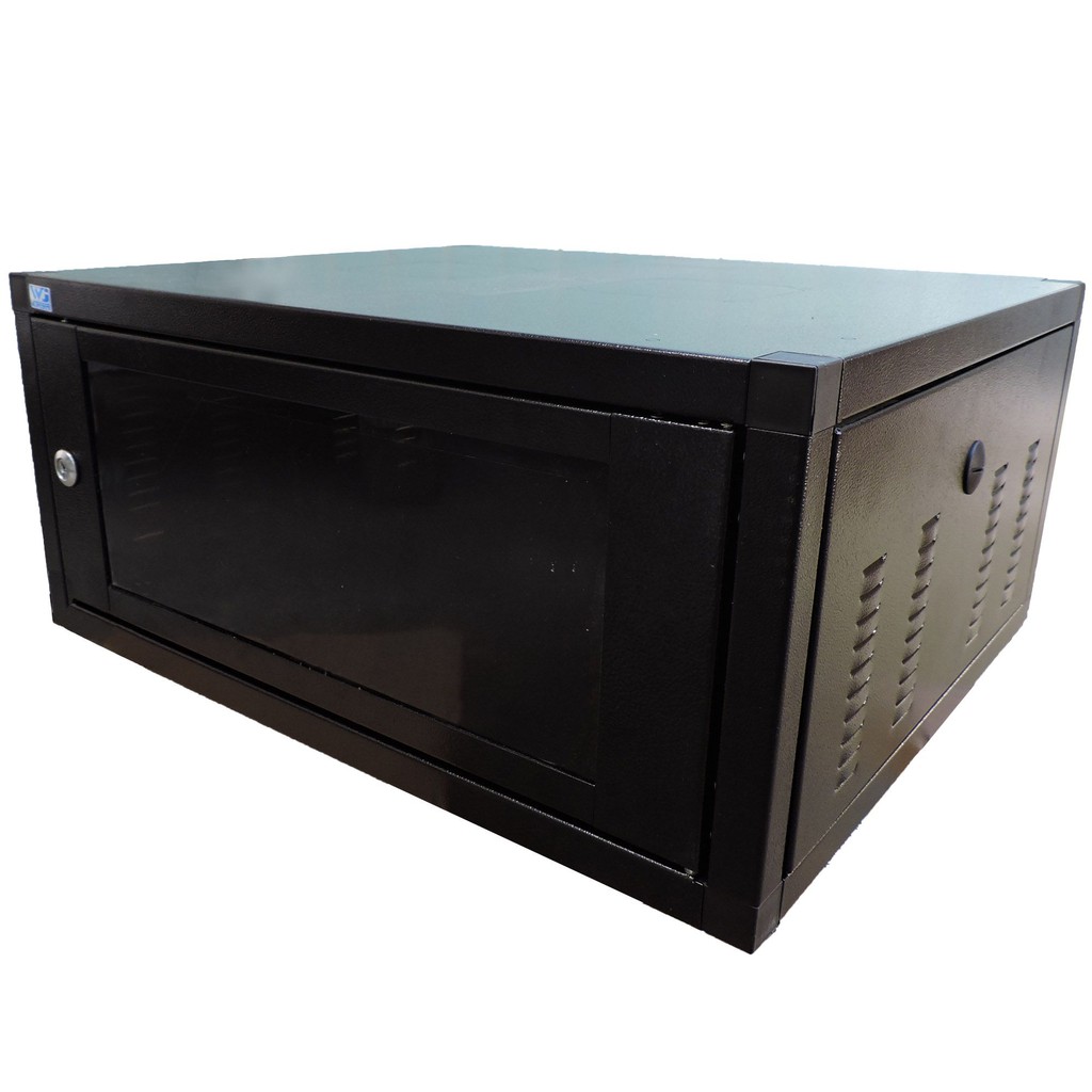 MINI RACK de Parede Padrão 19'' Para Cabeamento Estruturado e CFTV 4U X ...