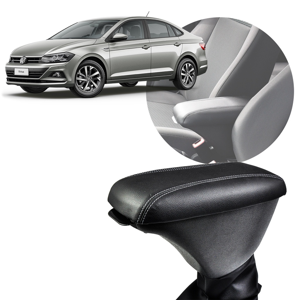 Apoio De Braço Volkswagen Virtus 2017/2022 Couro Macchiato Colorido ...