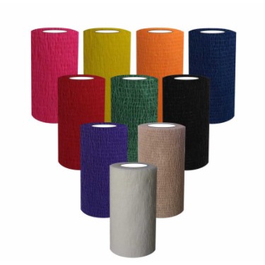 Bandagem Elástica Adesiva Flexível Atadura 10cm - 4,5 metros - 10 unidades - Faz a Boa!