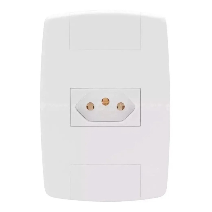 Conjunto de Tomada Simples 4x2 10A Ilumi Lev | Shopee Brasil