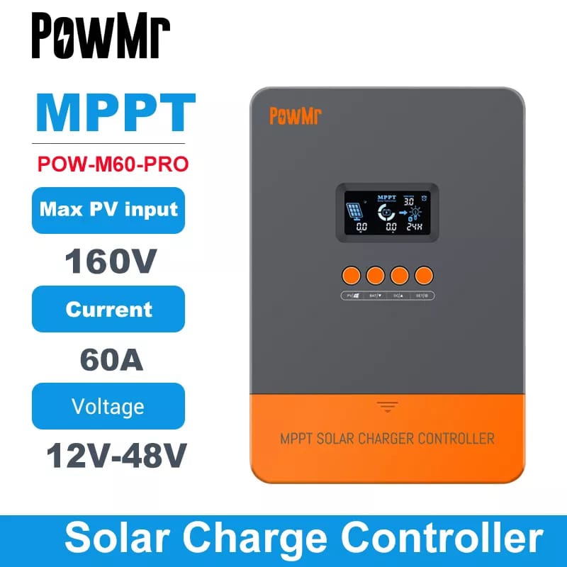 Controlador De Carga Solar Mppt 60a Powmr M60 Pro Veja Video do Produto ...