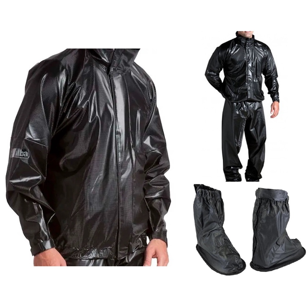 Combo Capa Roupa Chuva Vestimenta Vestuário Jaqueta Calça Alba Daytona ...