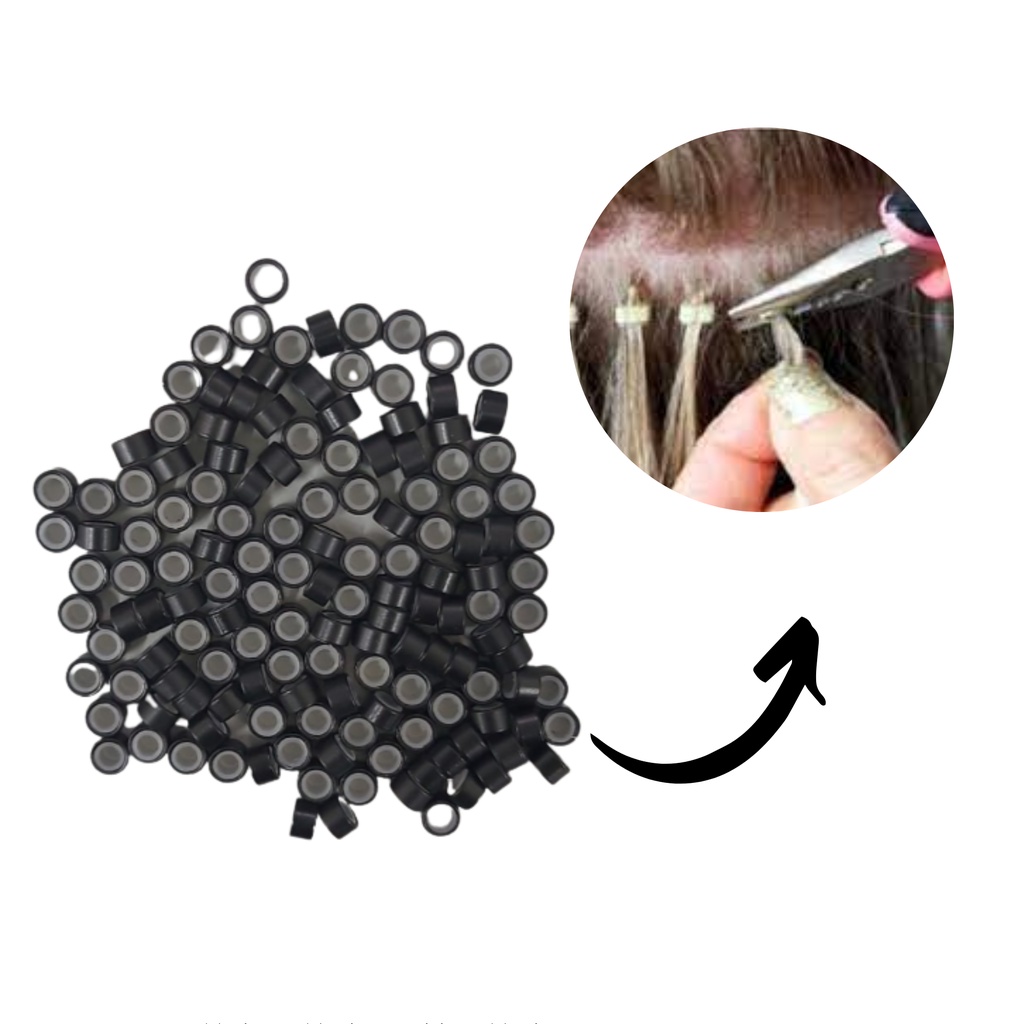 Microlink Revestido Silicone Mega Hair Para Cabelos | Shopee Brasil