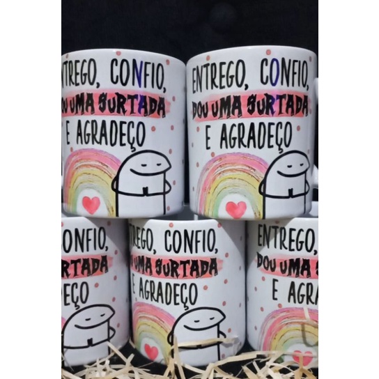 Caneca Flork Sincero Entrego Confio Dou Uma Surtada E Agradeço | Shopee ...
