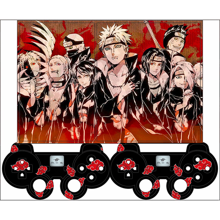 Skin Adesiva PS2 Slim Naruto Akatsuki | Shopee Brasil