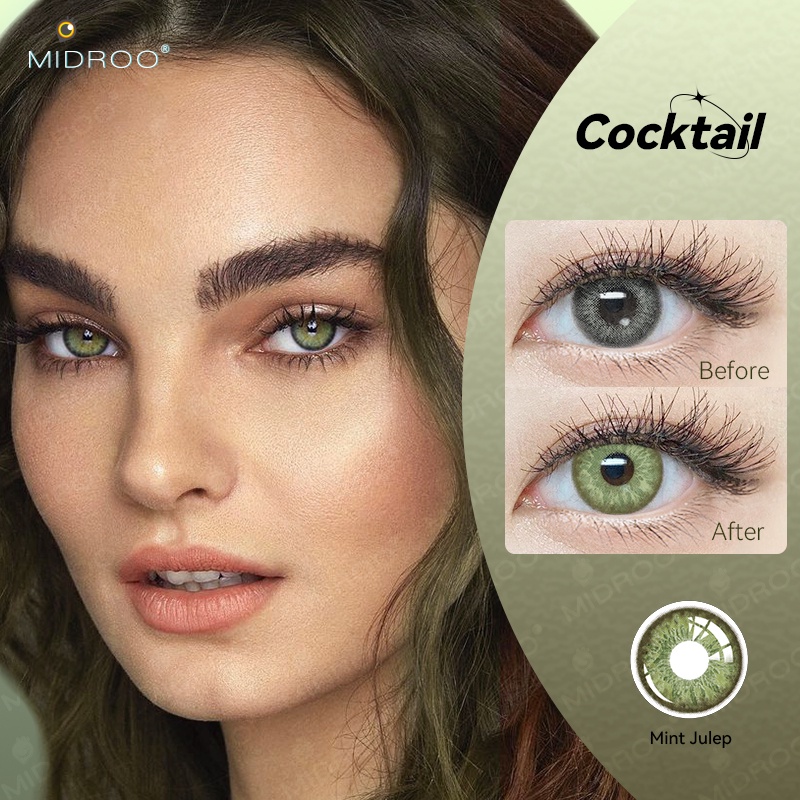 Midroo 2 Peças Lentes De Contato Coloridas Para Maquiagem (Ano De Passo ...