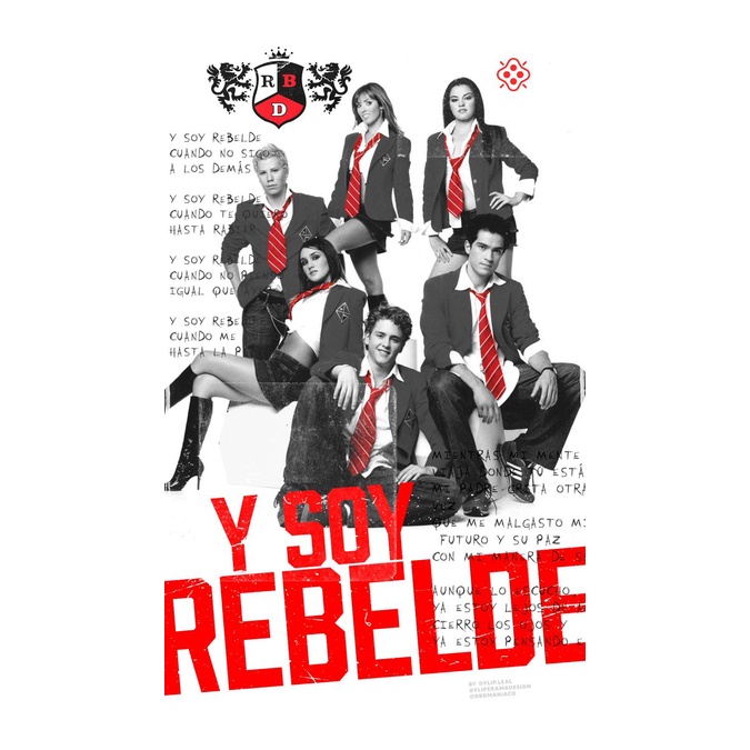 Poster Rebelde - RBD - Rebelde - Poster | Shopee Brasil