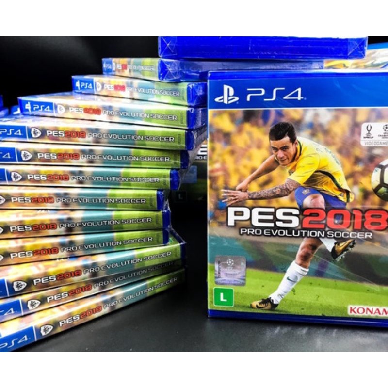 jogo PES 18 PS4 MIDIA FISICA SEMI NONO - Escorrega o Preço