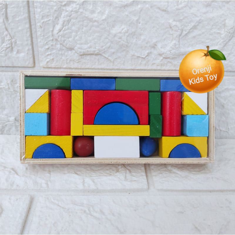 KAYU Brinquedos Educativos Infantis Blocos De Madeira De Formas Variadas Smart Blocks | Shopee ...