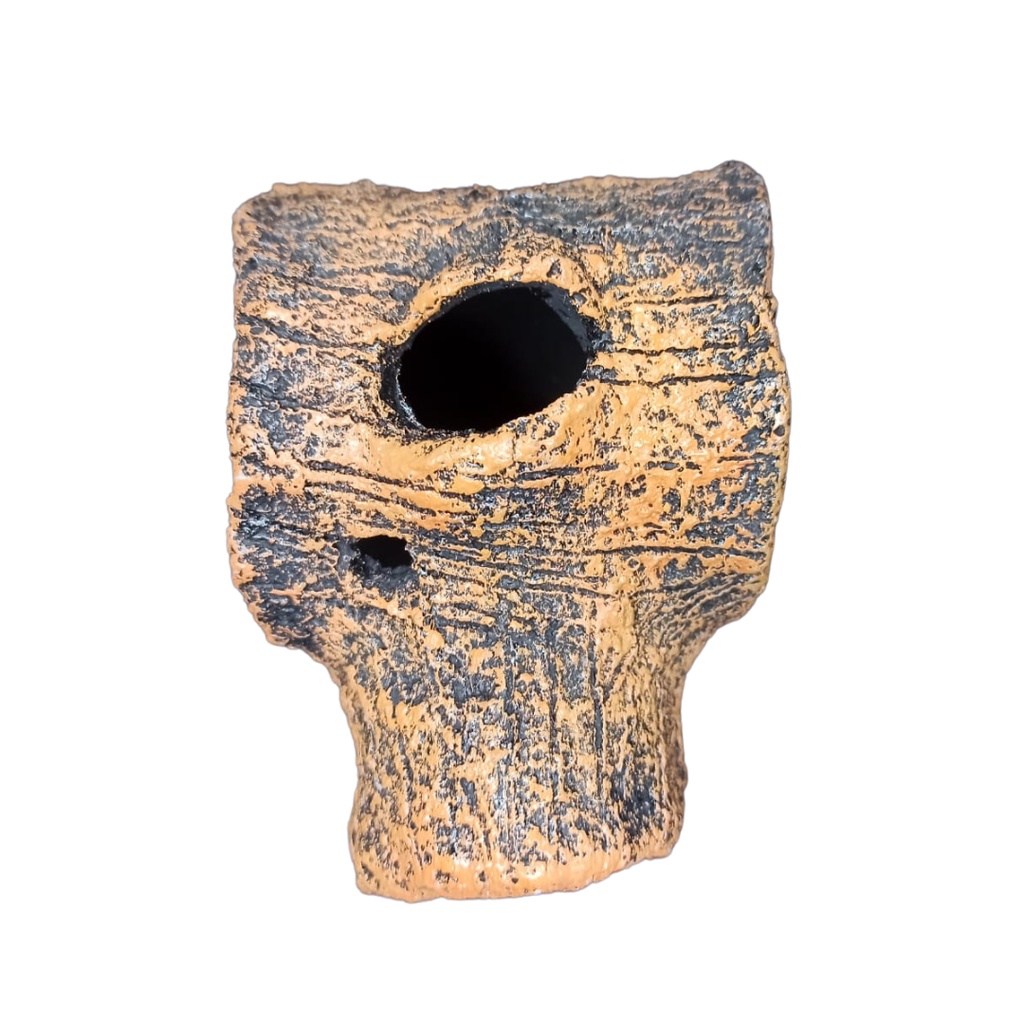 Enfeite De Aquário Resina Tronco Toca P/ Peixe 7x8cm Ax1105 | Shopee Brasil