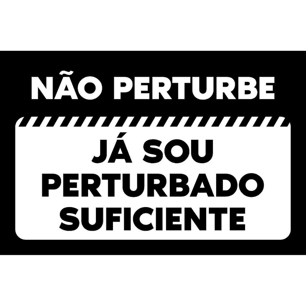 Placa Não Perturbe 20x30cm | Shopee Brasil