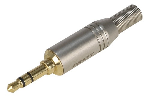 Conector Plug P2 Pratt Stereo Tipo Amphenol Prata Ks3p Profissional ...