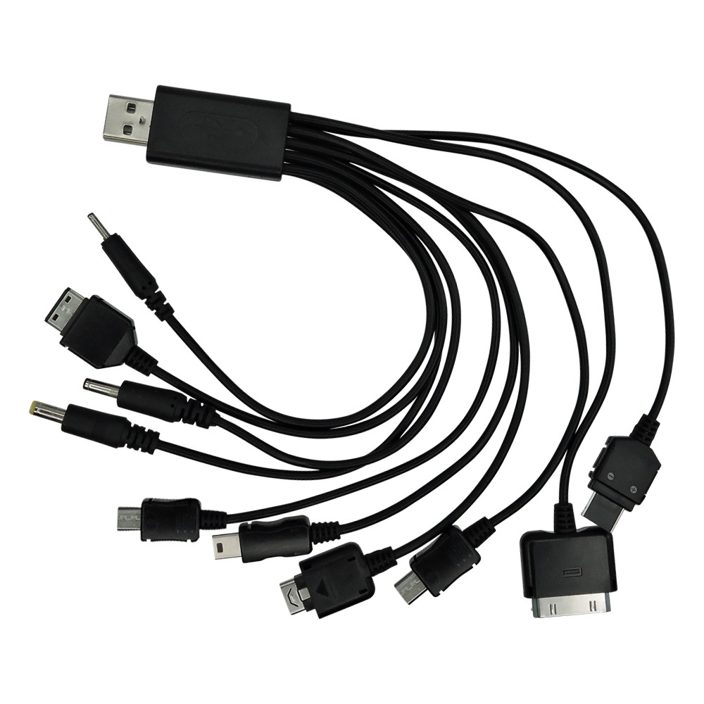 Cabo Usb Multi Carregador Universal 10 Em 1 | Shopee Brasil