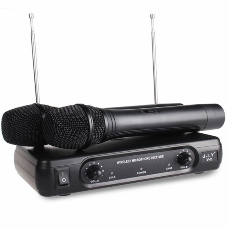 Sistema De Microfones Sem Fio Duplo Com SHURE Wireless UT4 Tipo + 2 MIC ...