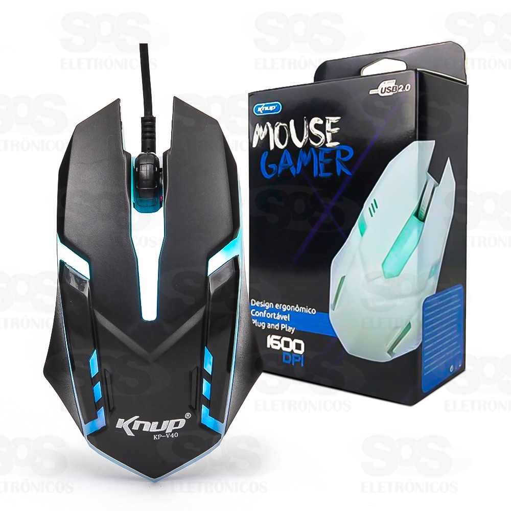 Mouse Gamer Knup Kp-v40 | Shopee Brasil