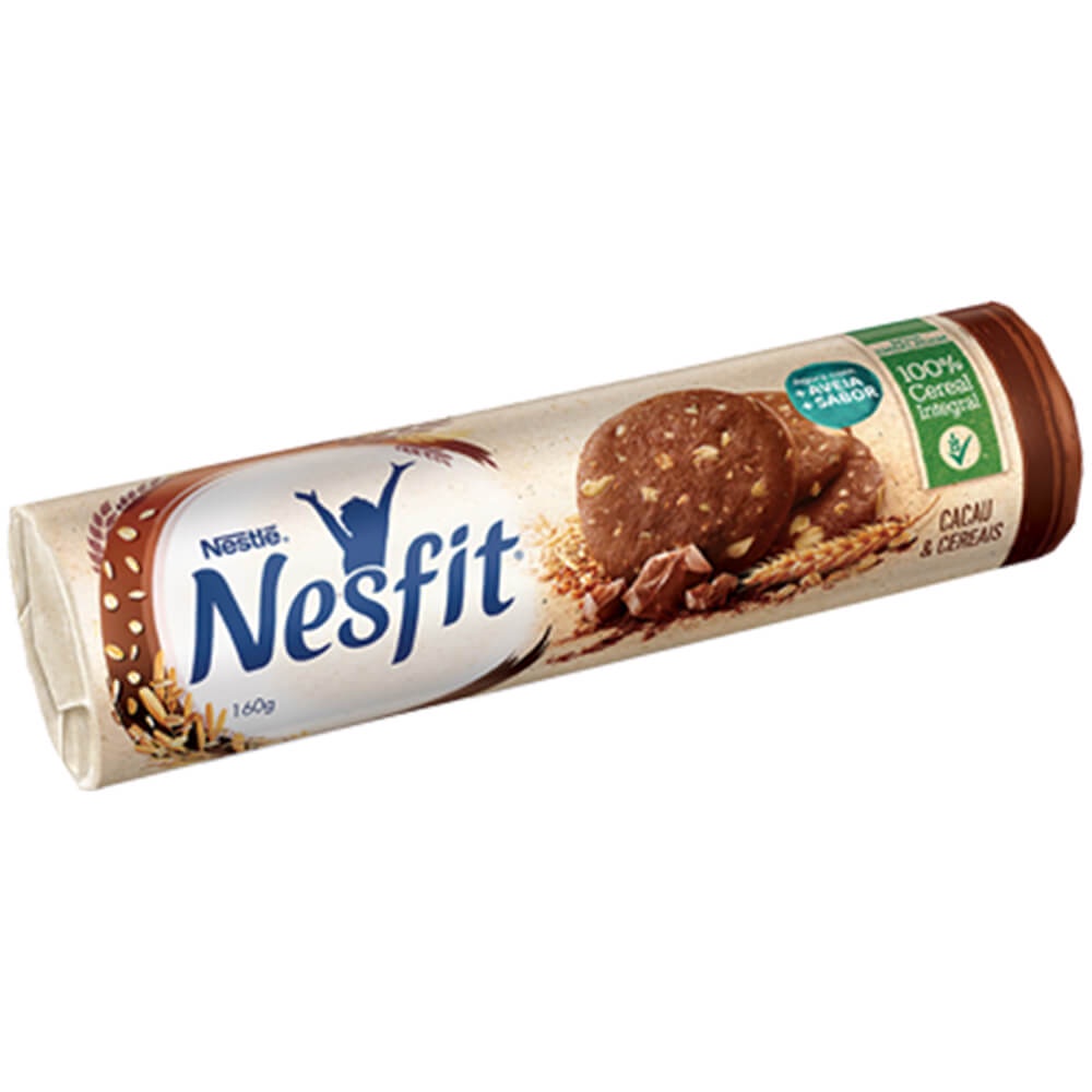 Biscoito Bolacha Nesfit Cacau e Cereais 160g Nestle | Shopee Brasil