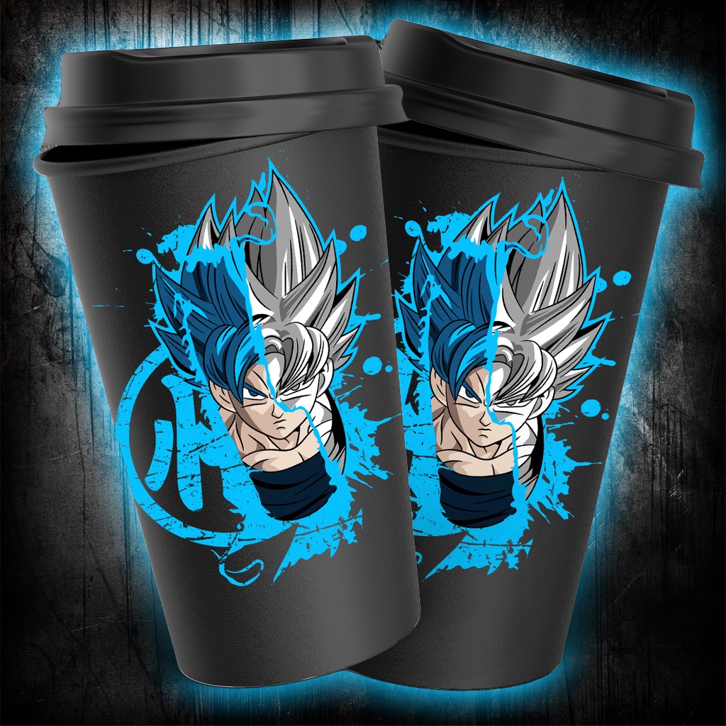 Copo Bucks Café Dbz Dragon Ball Z Goku Preto 600ml MD1 | Shopee Brasil