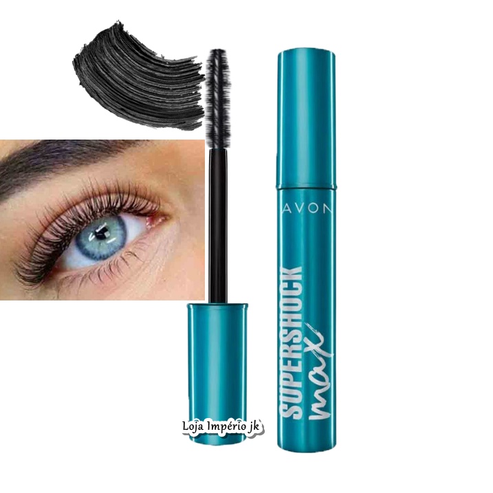 Máscara de Cílios Supershock Max Volume Preta Avon Rímel -10g | Shopee ...