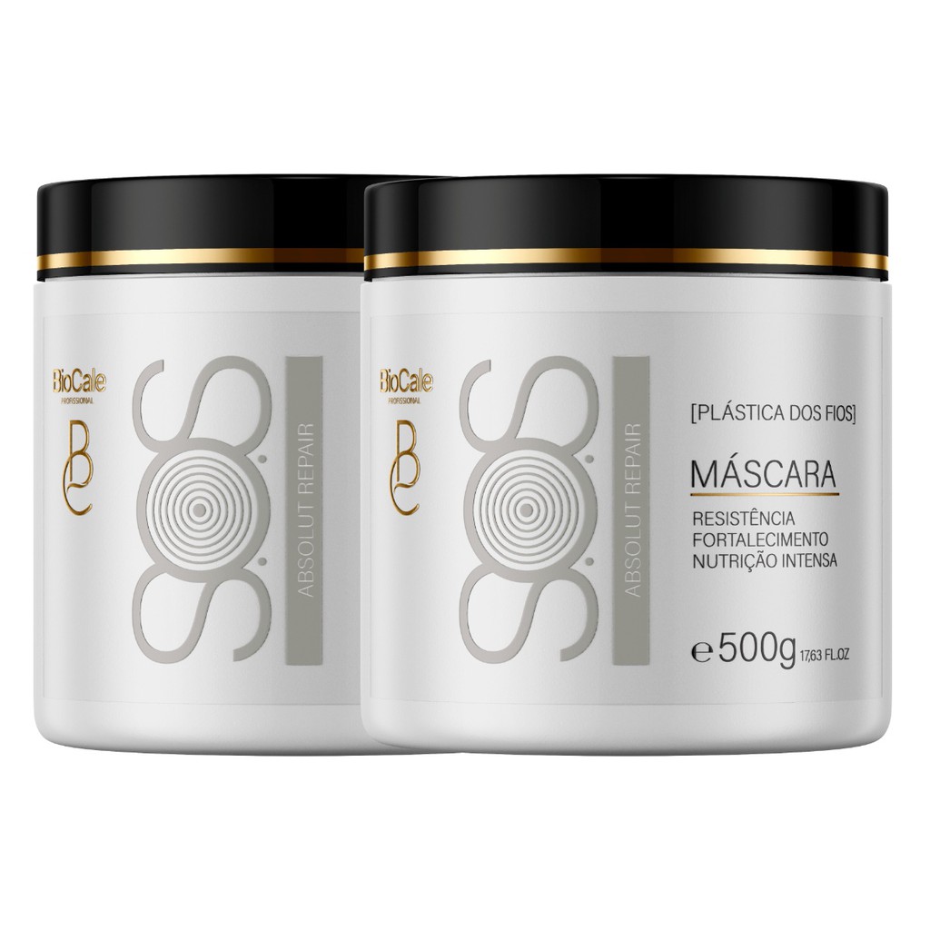 Biocale - Kit 2 Máscara De Hidratação Intensiva Sos 500g | Shopee Brasil