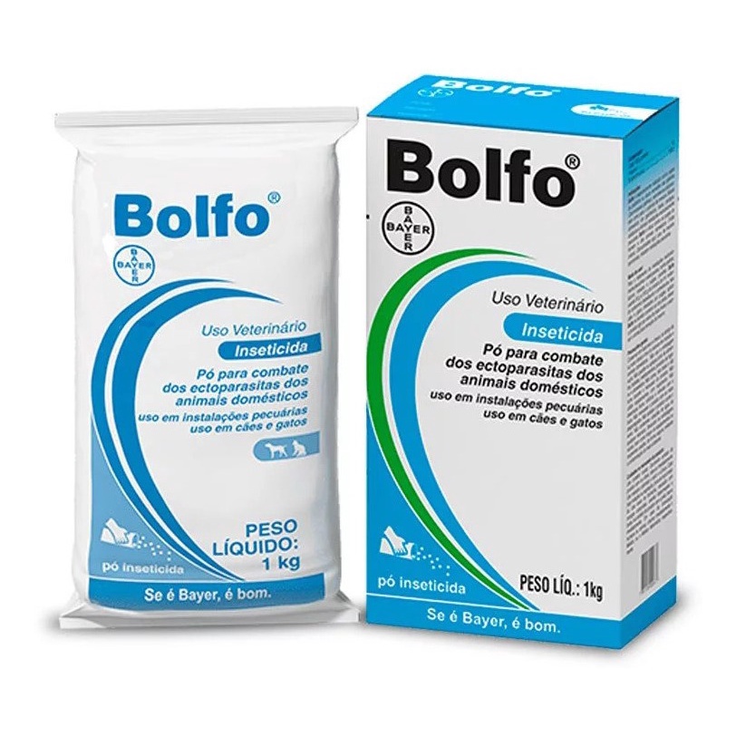 Bolfo Bayer 1kg Anti-pulgas, Ácaros E Piolhos Multiuso | Shopee Brasil